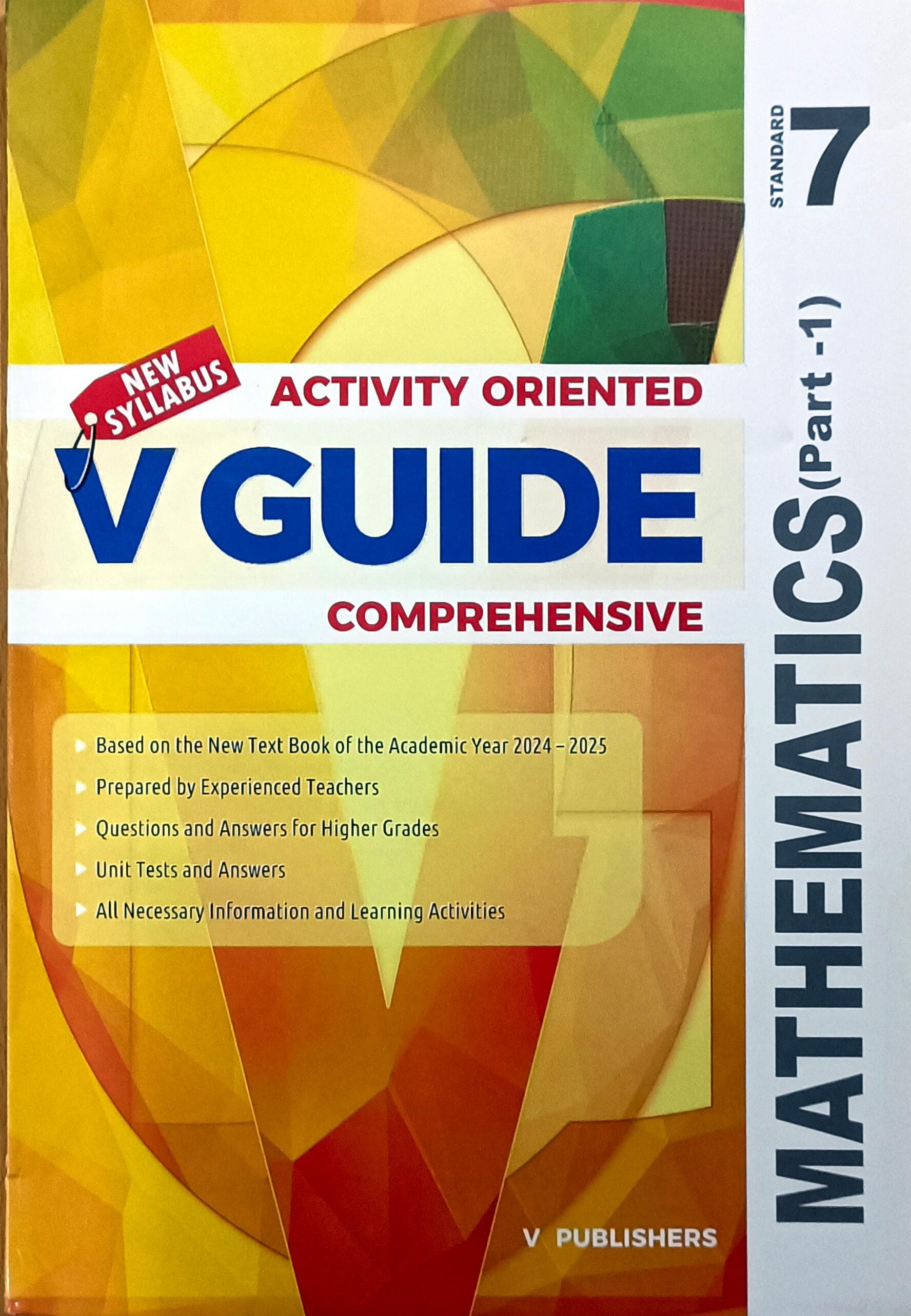 V Guide Mathematics Class 7 Kerala New Syllabus | V Publishers - Book ...
