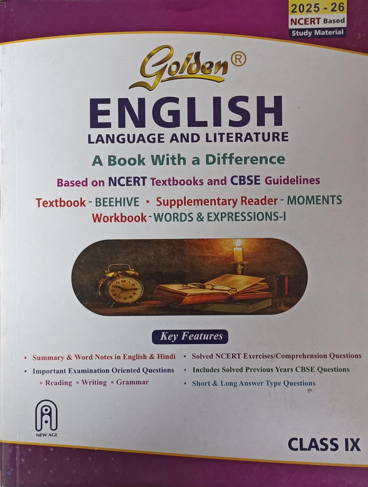 Golden Class 9 English Guide For CBSE Students | Latest Edition 2025 ...