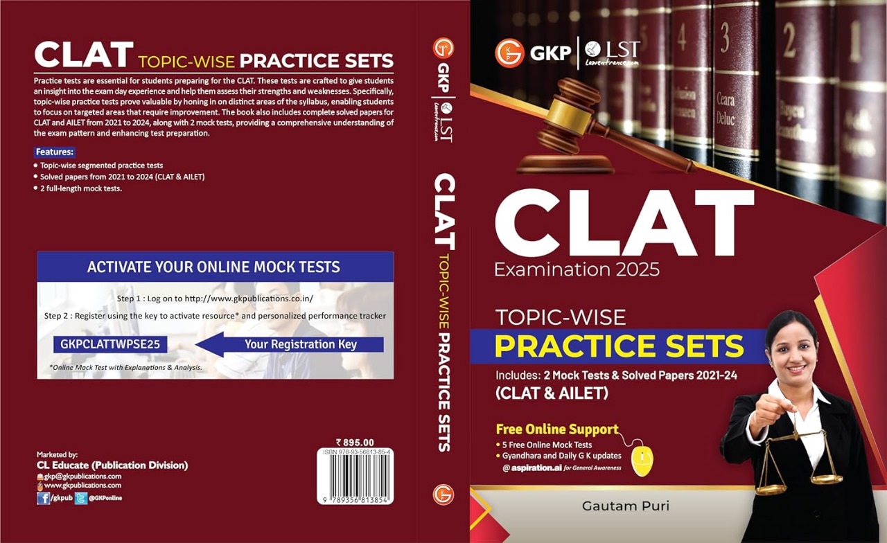 clat examination 2025 topicwise practice set clat aielt best seller