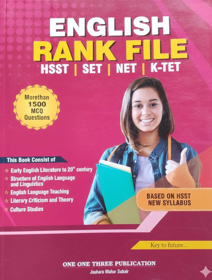 KTET English Rank File | HSST, SET,NET | One One Three